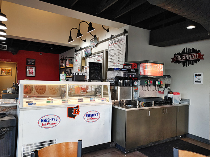 The ice cream station isn't an afterthought—it's brilliant strategy, because after a barbecue feast, there's mysteriously always room for dessert.