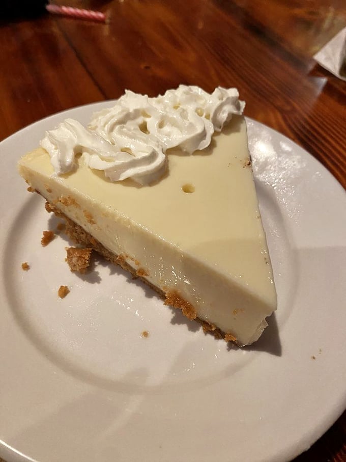 Key lime pie done right—tangy, sweet, and smooth with a buttery graham cracker crust. Florida's most famous dessert sticks the landing.
