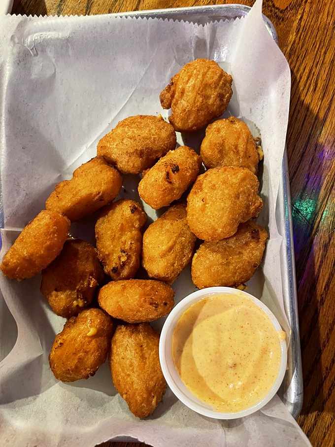 Mac & cheese transformed into portable bites of happiness. Whoever invented these deserves a Nobel Prize in comfort food engineering.