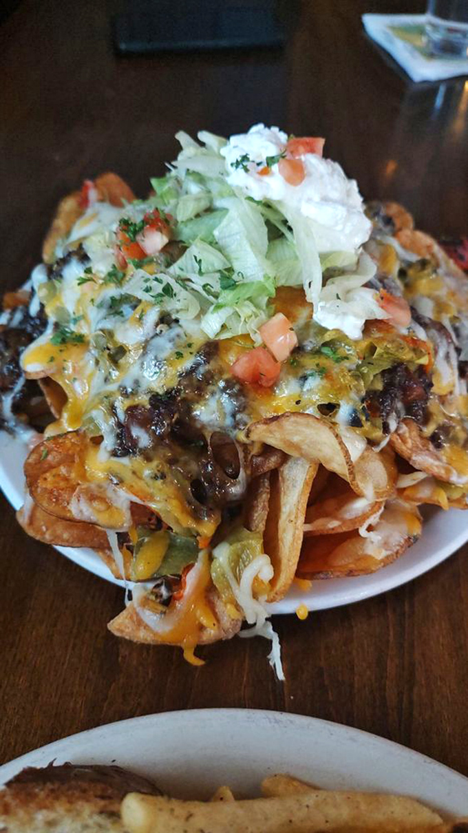 Irish nachos prove that fusion cuisine isn't always a crime against tradition—sometimes it's a delicious cultural handshake on a plate.