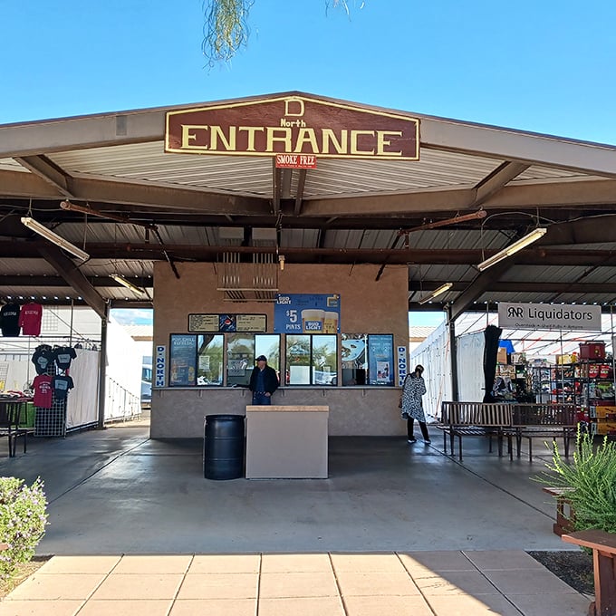 The North Entrance – gateway to possibility, where wallets enter full and leave empty, but shopping bags make the reverse journey.