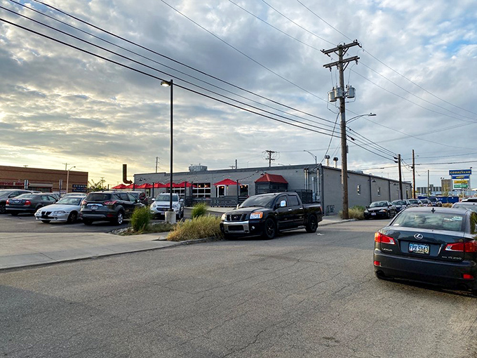 Even the parking lot feels like part of the experience—the anticipation builds as you approach this unassuming building housing pizza treasures that rival any big-city offering.