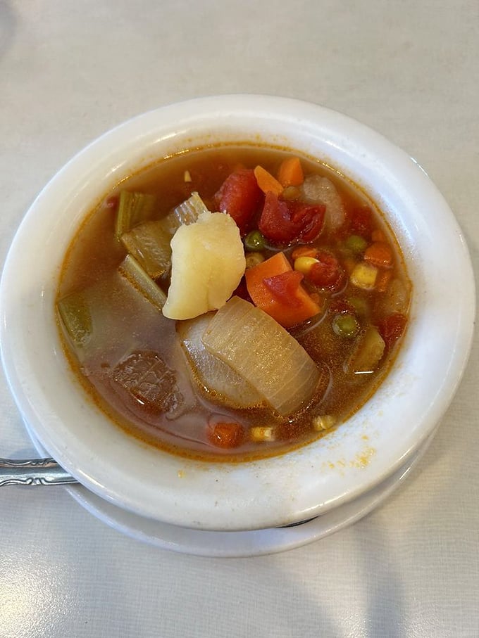 This isn't just vegetable soup; it's a warm hug in a bowl. Chunky, rustic, and honest—exactly what soup should be when you need comfort.