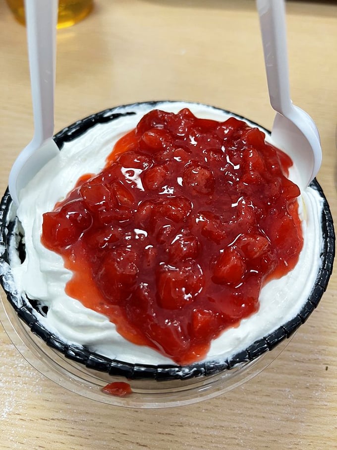 Tres leches cake that somehow finds room in your stomach even after a barbecue feast – because dessert occupies its own special compartment.
