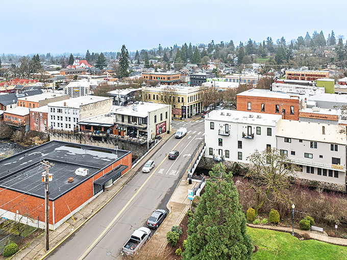 From above, Silverton reveals itself as the perfect-sized town – big enough for variety, small enough that parking isn't a competitive sport.