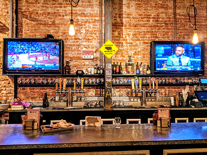 A bar that understands the sacred relationship between sports, craft beer, and barbecue. This is where adult beverages meet meat in perfect harmony.