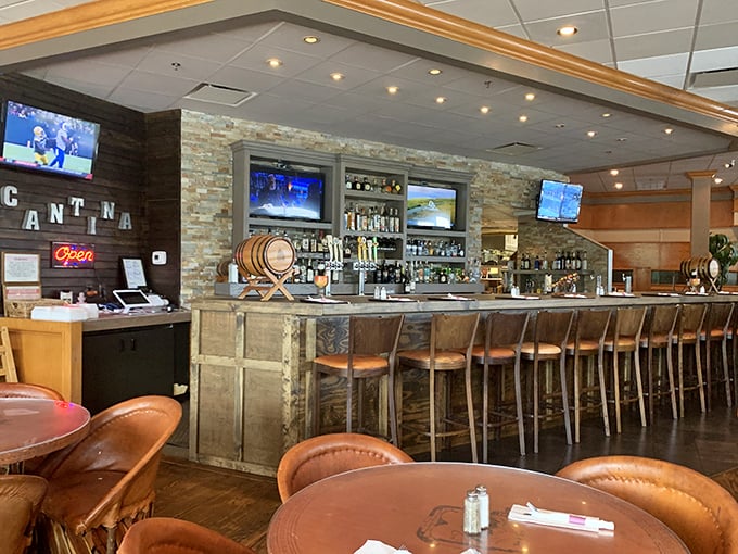 The cantina bar isn't just where drinks are served—it's command central for margarita magic and the birthplace of evening memories you'll actually remember.