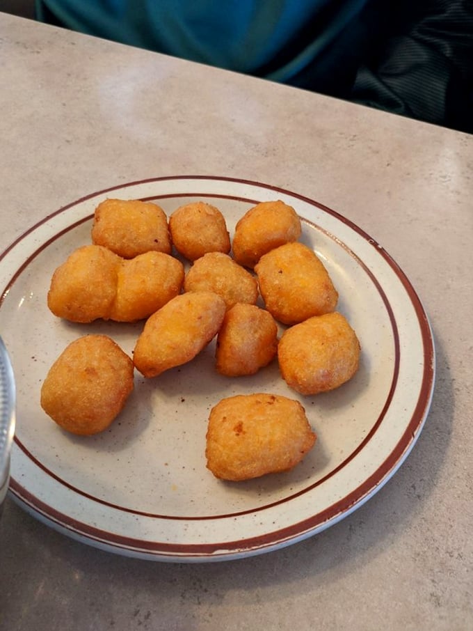 Wisconsin cheese curds—golden nuggets of happiness that make a compelling case for appetizers at breakfast.
