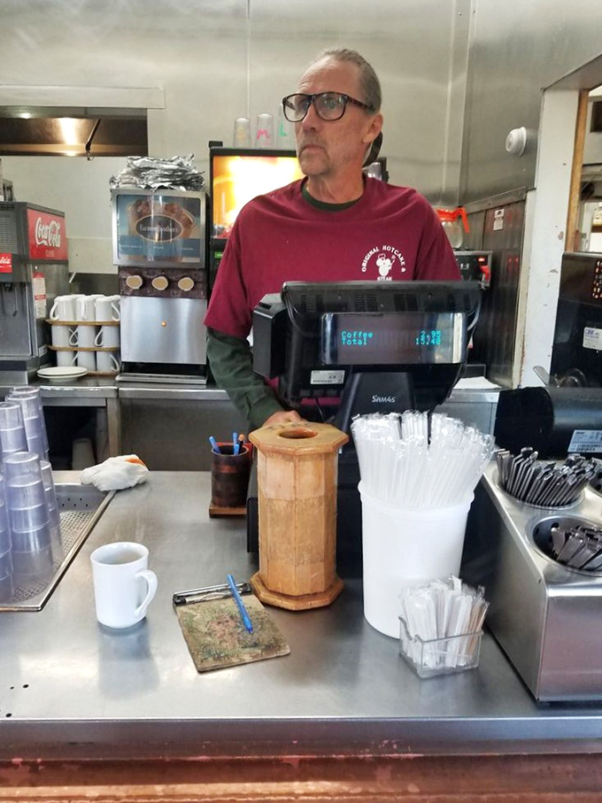 Behind the counter, where the magic happens. The beating heart of a Portland institution that never sleeps.