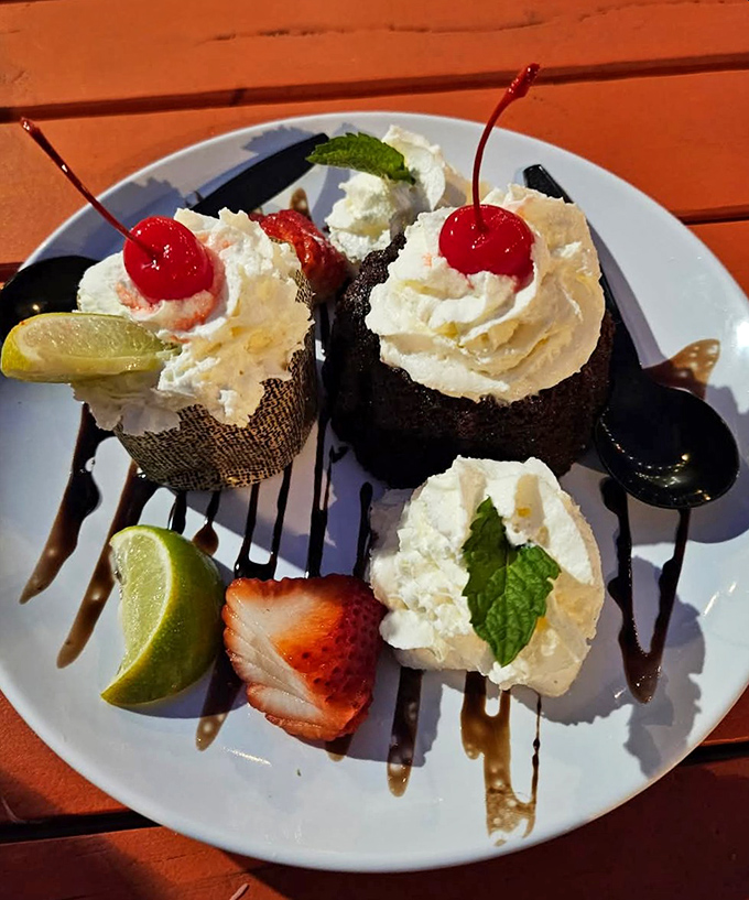 Dessert that makes you consider skipping dinner next time. These sweet finales aren't just served—they're presented with well-deserved fanfare.