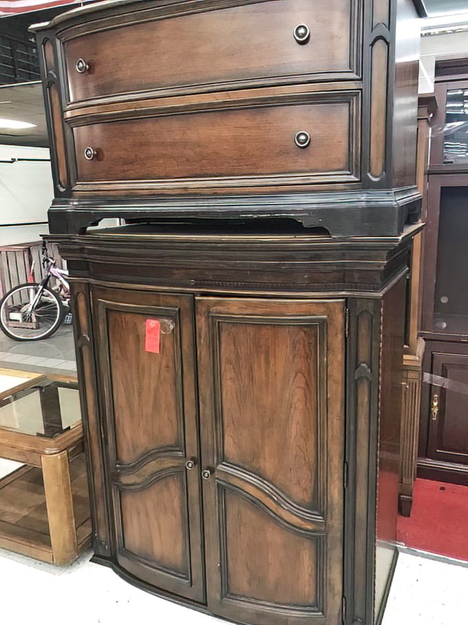 This isn't just furniture—it's solid wood storytelling, with drawers that have held secrets and surfaces that have witnessed life.