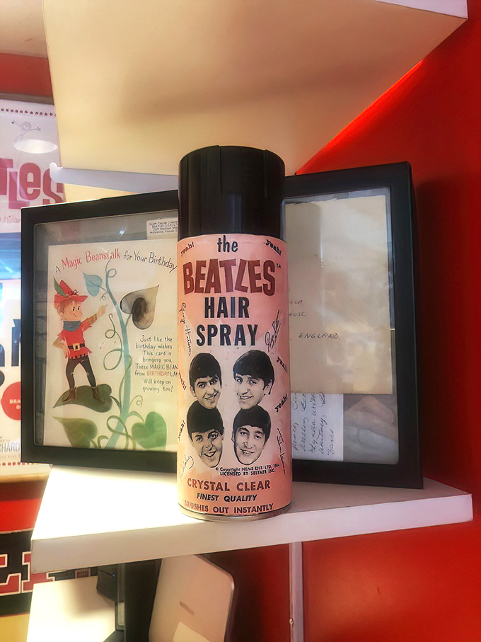 The Beatzles Hair Spray—when merchandise got wonderfully weird. This vintage can reminds us just how thoroughly Beatles fever gripped the world.