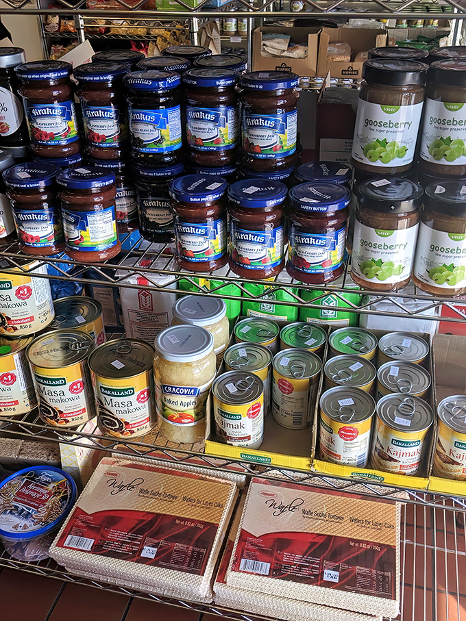 Imported jams and preserves – because life's too short for ordinary toast toppings when these flavor bombs exist.