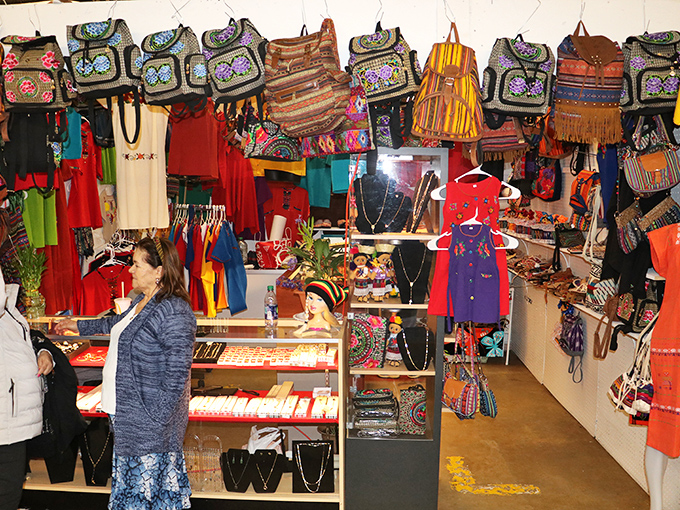 A kaleidoscope of handcrafted bags and vibrant textiles. Each piece carries the distinct impression of faraway places, bringing global artistry to North Carolina.