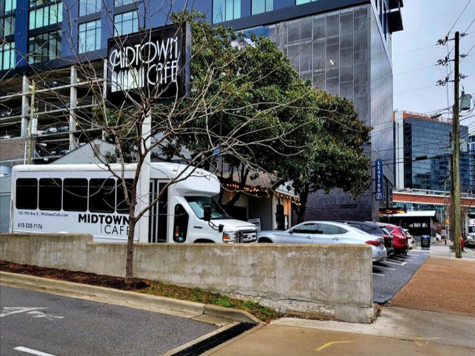 Even from the outside, Midtown Cafe stands as a culinary lighthouse amid Nashville's modern skyline—a beacon of good taste in a sea of options.