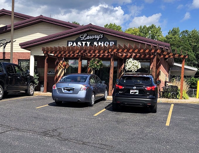 Even the parking lot tells a story: cars from near and far, drivers united by the universal language of exceptional hand pies.