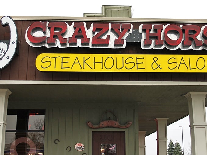 That bold signage doesn't just mark a restaurant—it's a beacon for hungry travelers and locals alike. Follow it to flavor town.