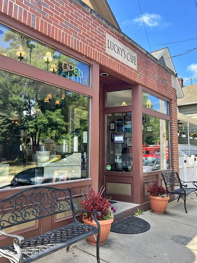 The storefront that launched a thousand food pilgrimages, with its unassuming brick façade concealing Cleveland's breakfast and lunch paradise.