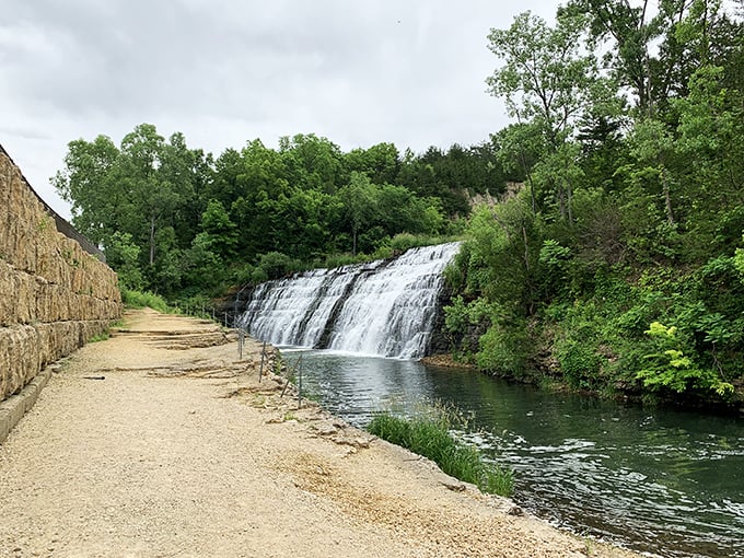 The path alongside Thunder Bay Falls offers front-row seats to nature's continuous performance – no tickets required, though memories are non-refundable.