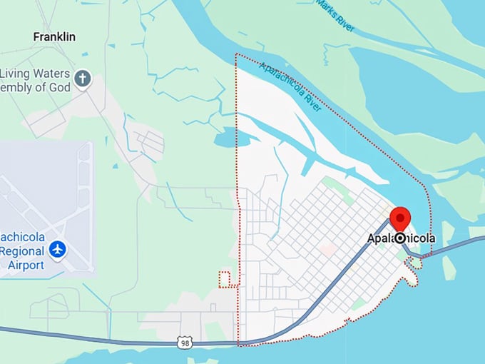 16. apalachicola, fl map