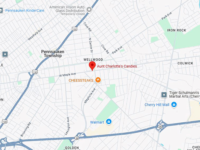 aunt charlotte's candies map