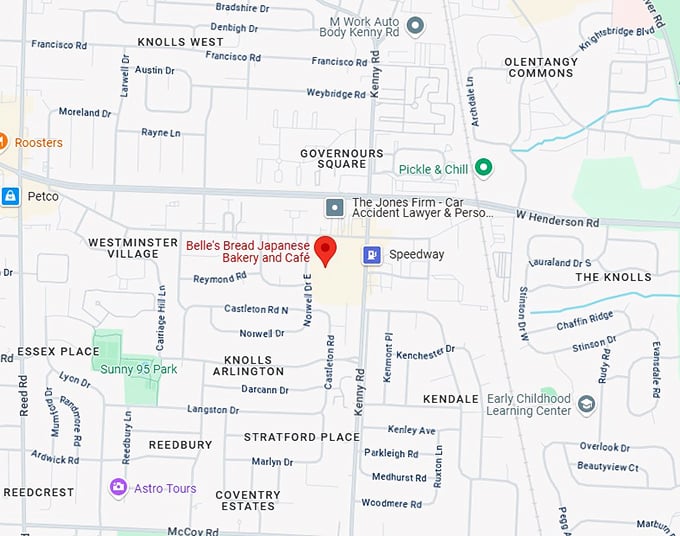 16. belle's bread japanese bakery and café map