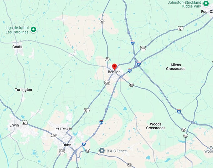 16. benson map