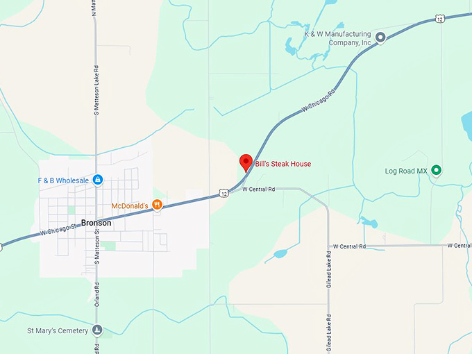 16. bill's steak house map