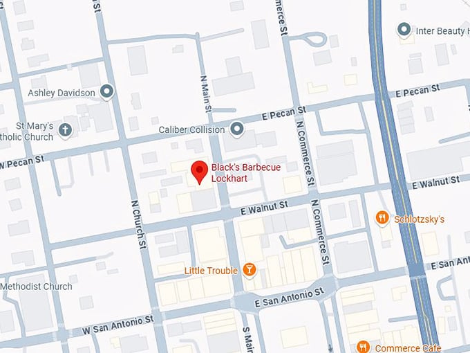 16. black's barbecue lockhart map