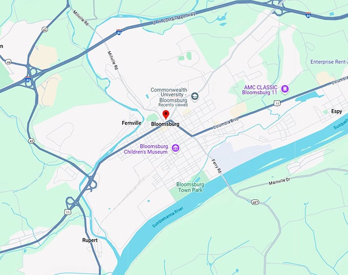 16. bloomsburg map