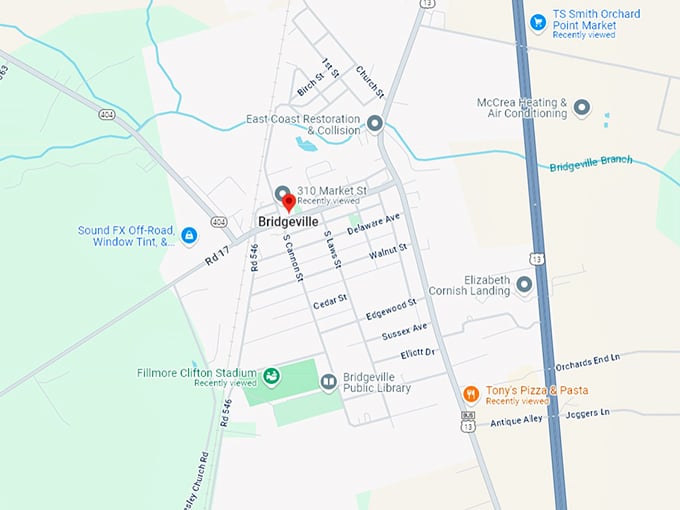 16. bridgeville map