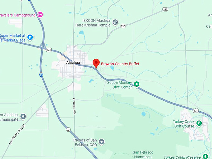 16. brown's country buffet map