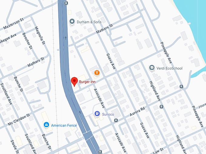 16. burger inn map