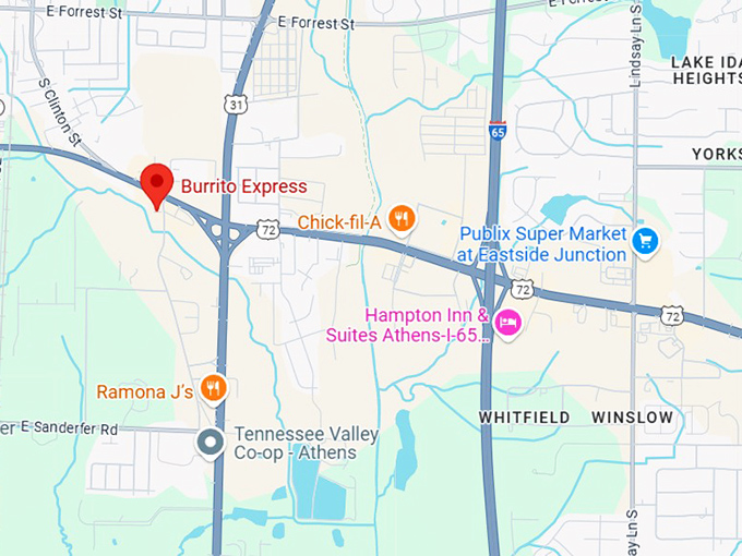 16. burrito express map
