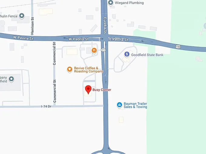 16. busy corner map