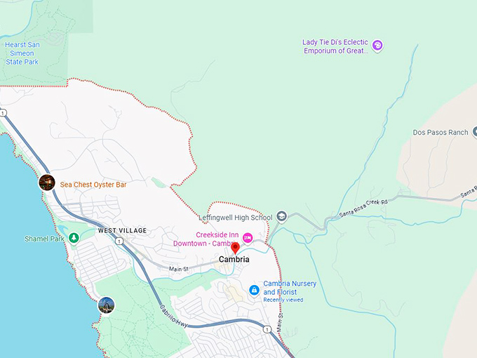 cambria ca map