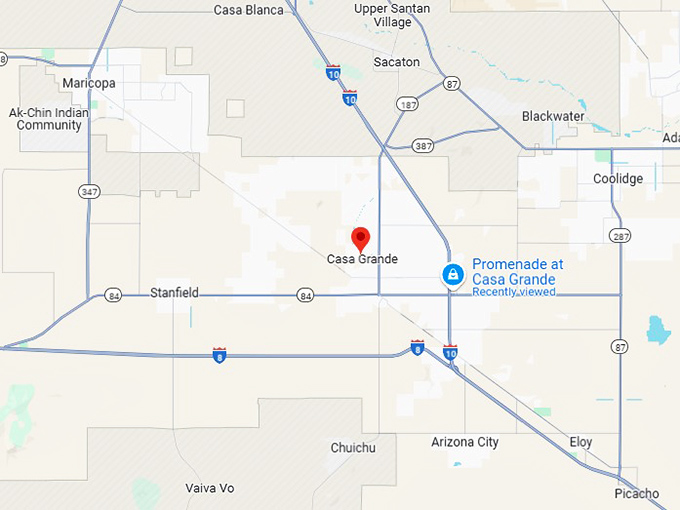 16. casa grande map