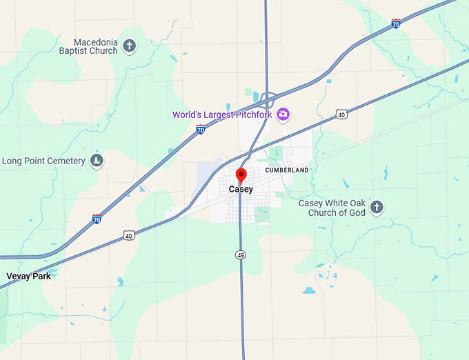16. casey il map