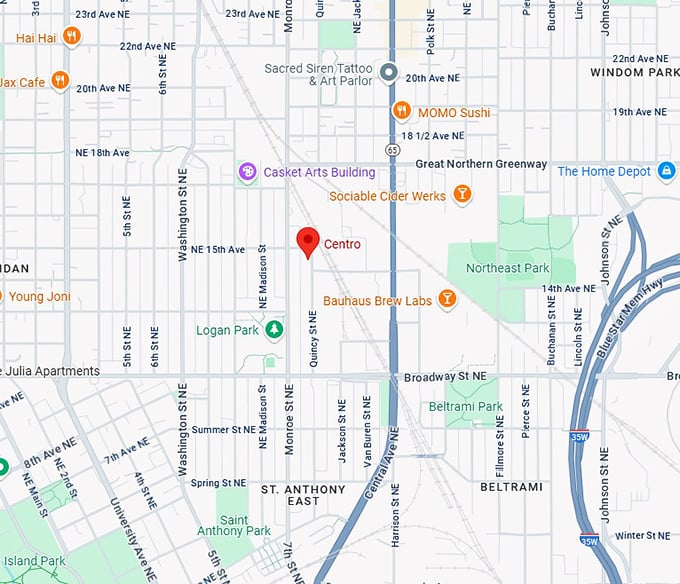 16. centro map