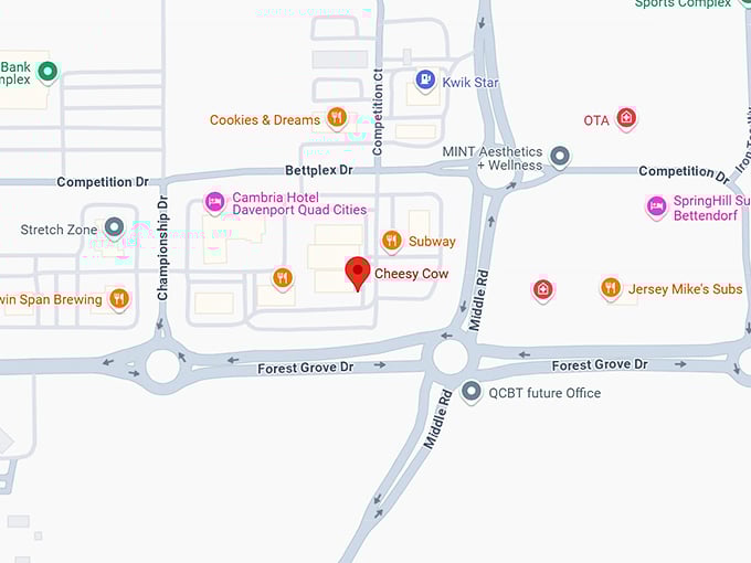 16. cheesy cow map