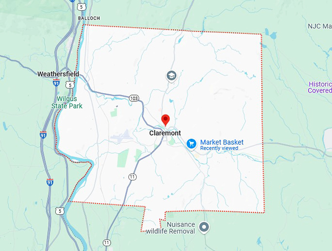 16. claremont map