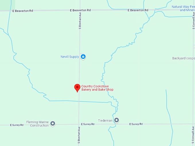 16. country cookstove bakery and bake shop map