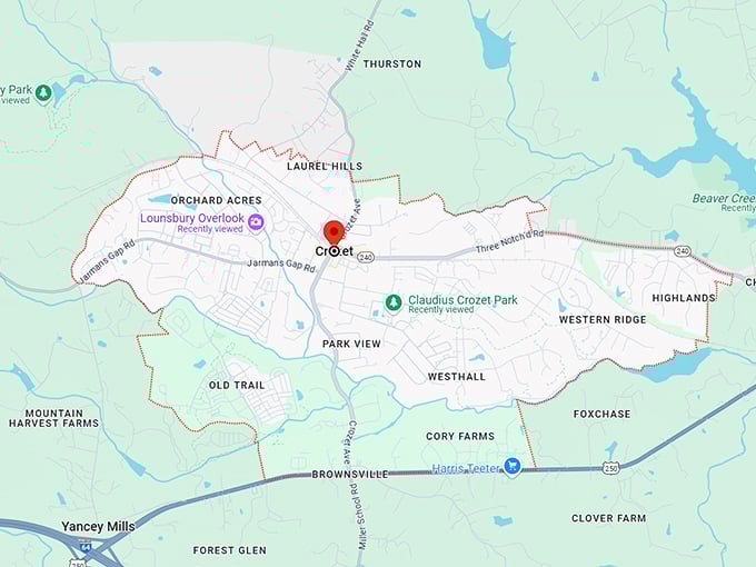 16. crozet, va map
