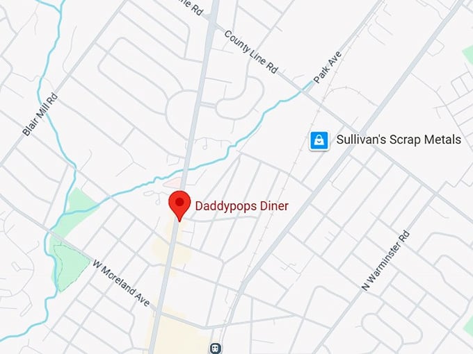 16. daddypops diner map