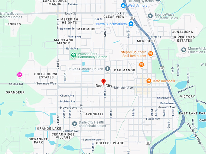 16. dade city map