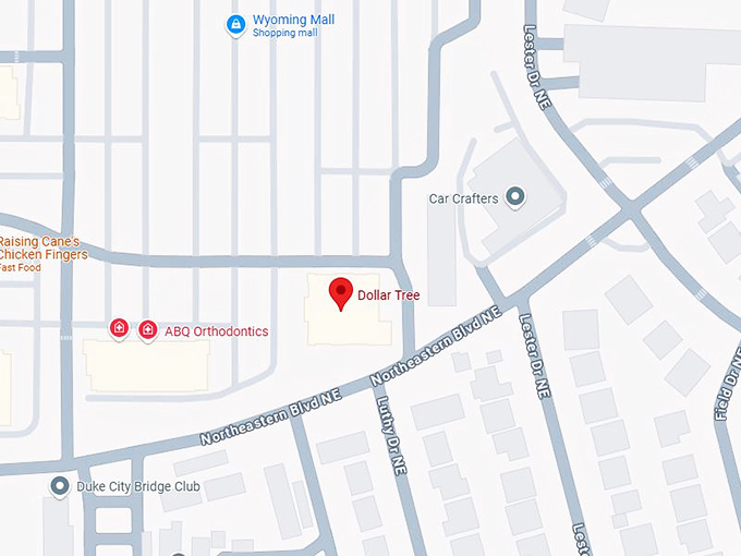 16. dollar tree (2030 wyoming blvd ne) map