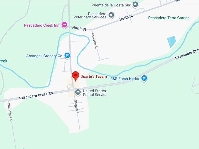 16. duarte's tavern map
