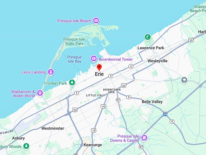 16. erie map