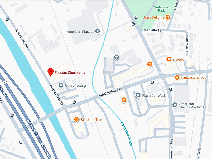 16. fascia’s chocolates map