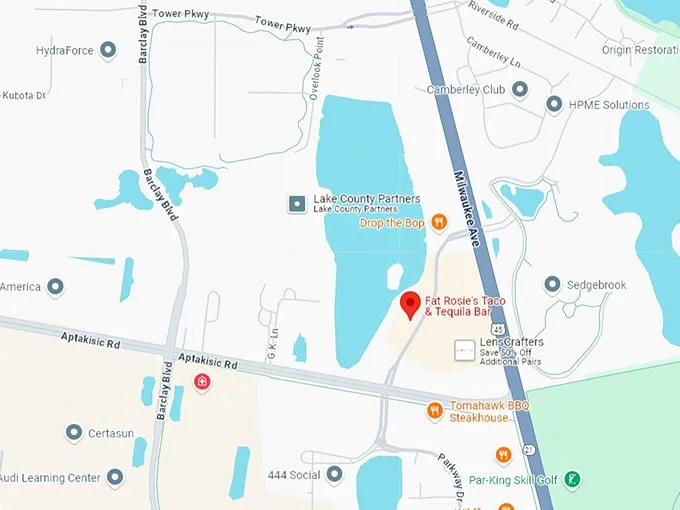 16. fat rosie's taco & tequila bar map
